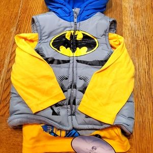 DC Comics | Jackets & Coats | Batman Baby Vest And Shirt | Poshmark